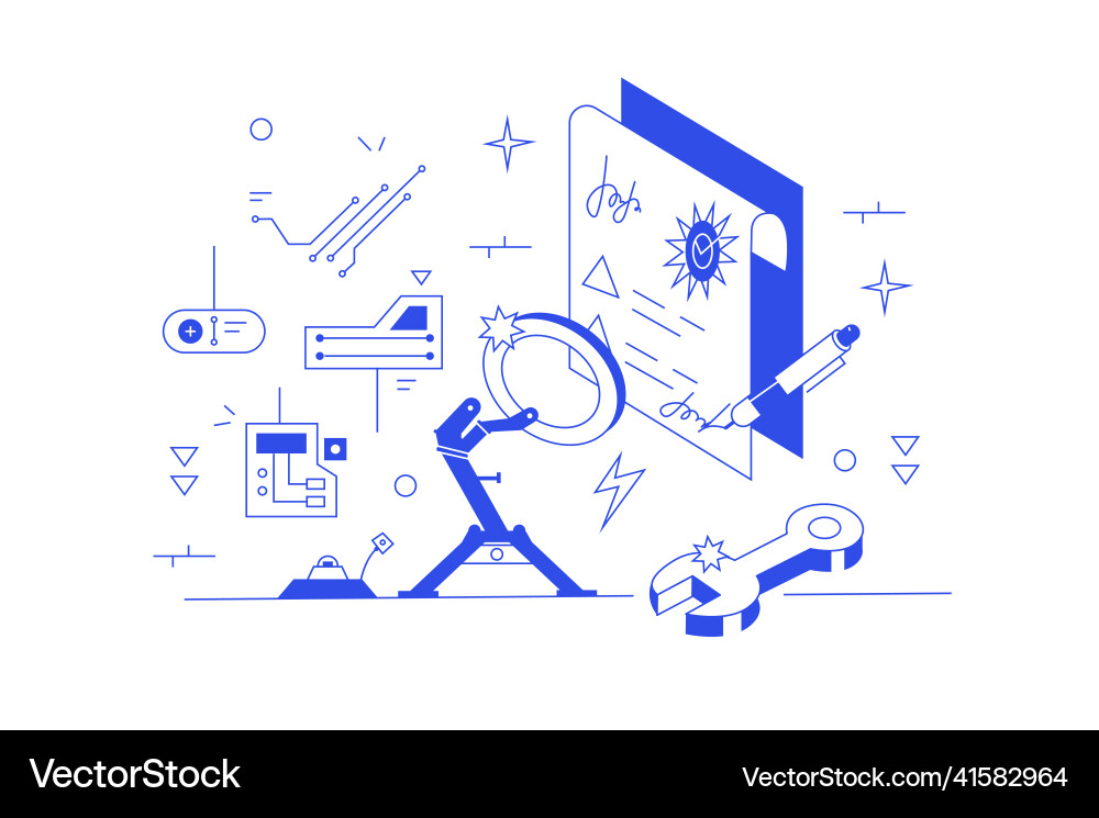 Repair insurance policy form and protection Vector Image