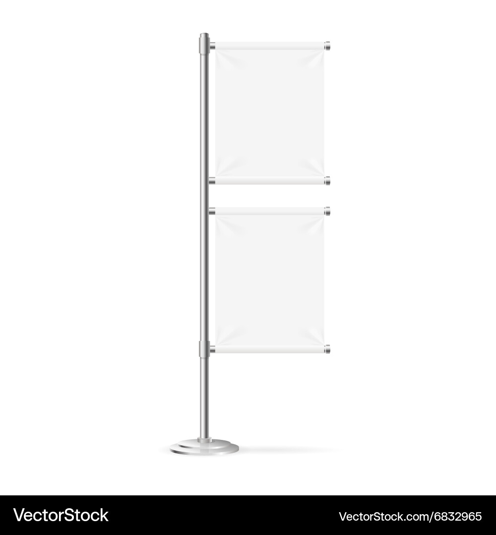 Blank Banner Stand Royalty Free Vector Image - VectorStock
