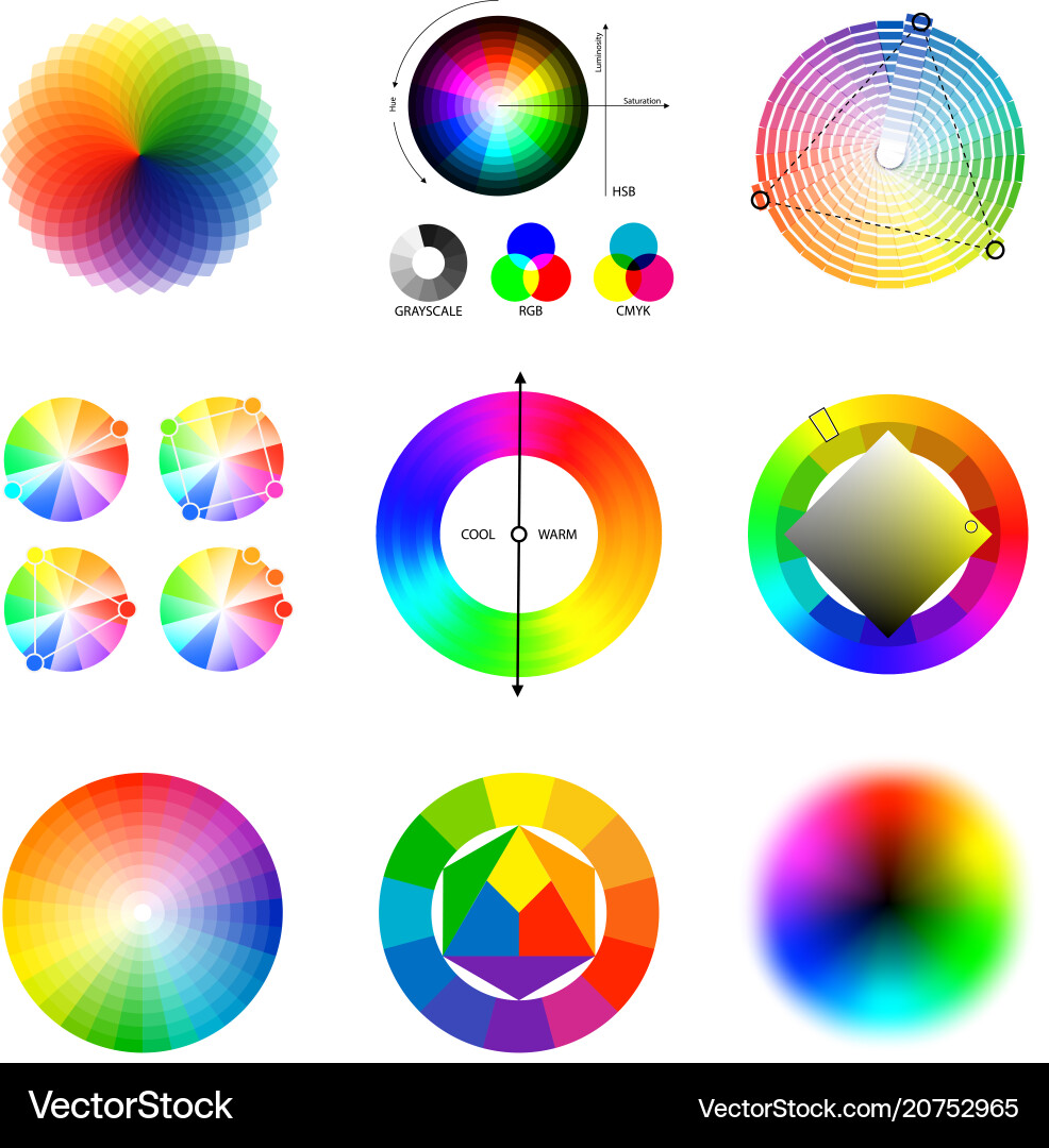 Farbschema Palettensatz Lizenzfreies Vektorbild
