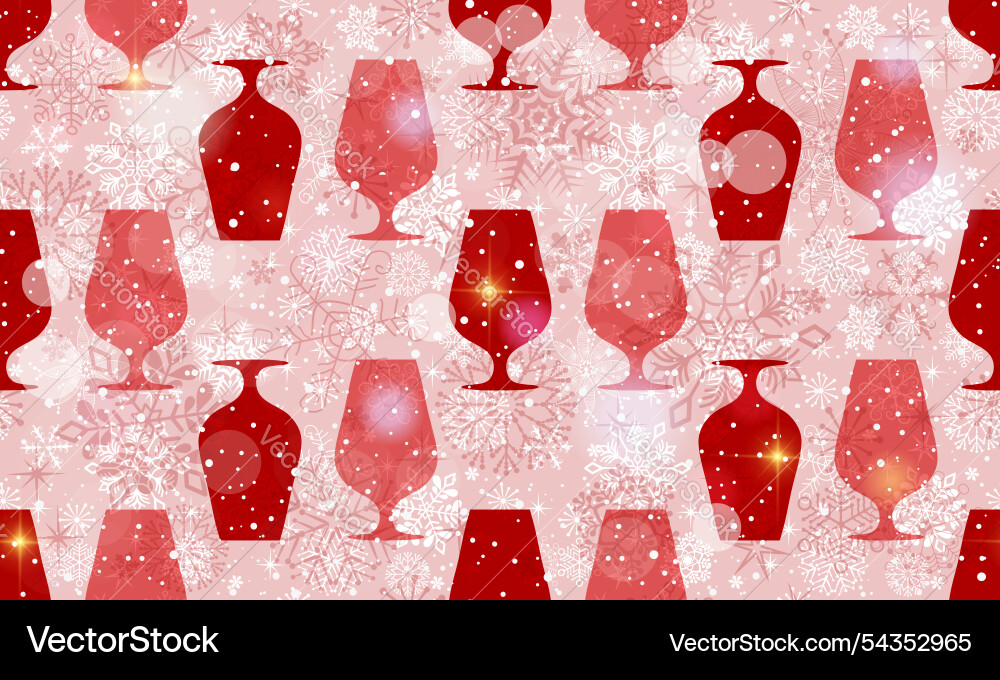 Festive seamless christmas pattern with lace Vector Image