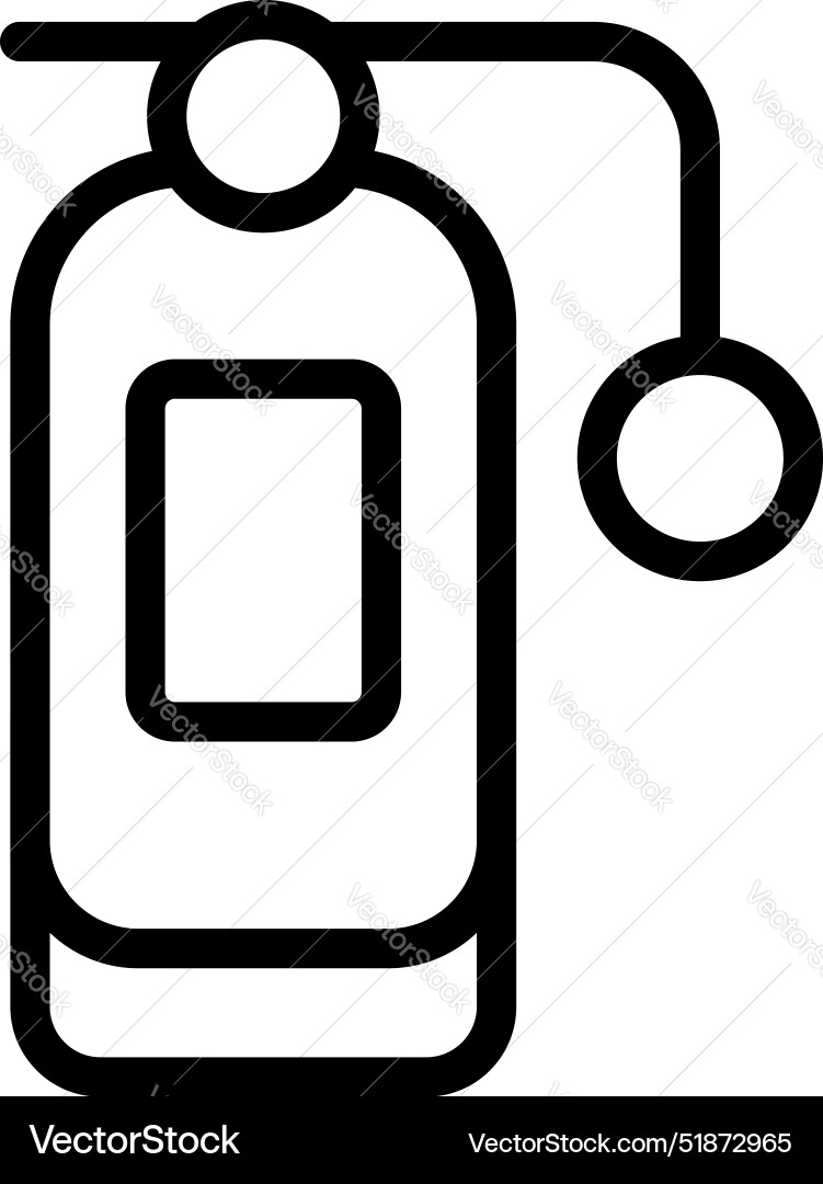 Fire extinguisher icon representing firefighting Vector Image
