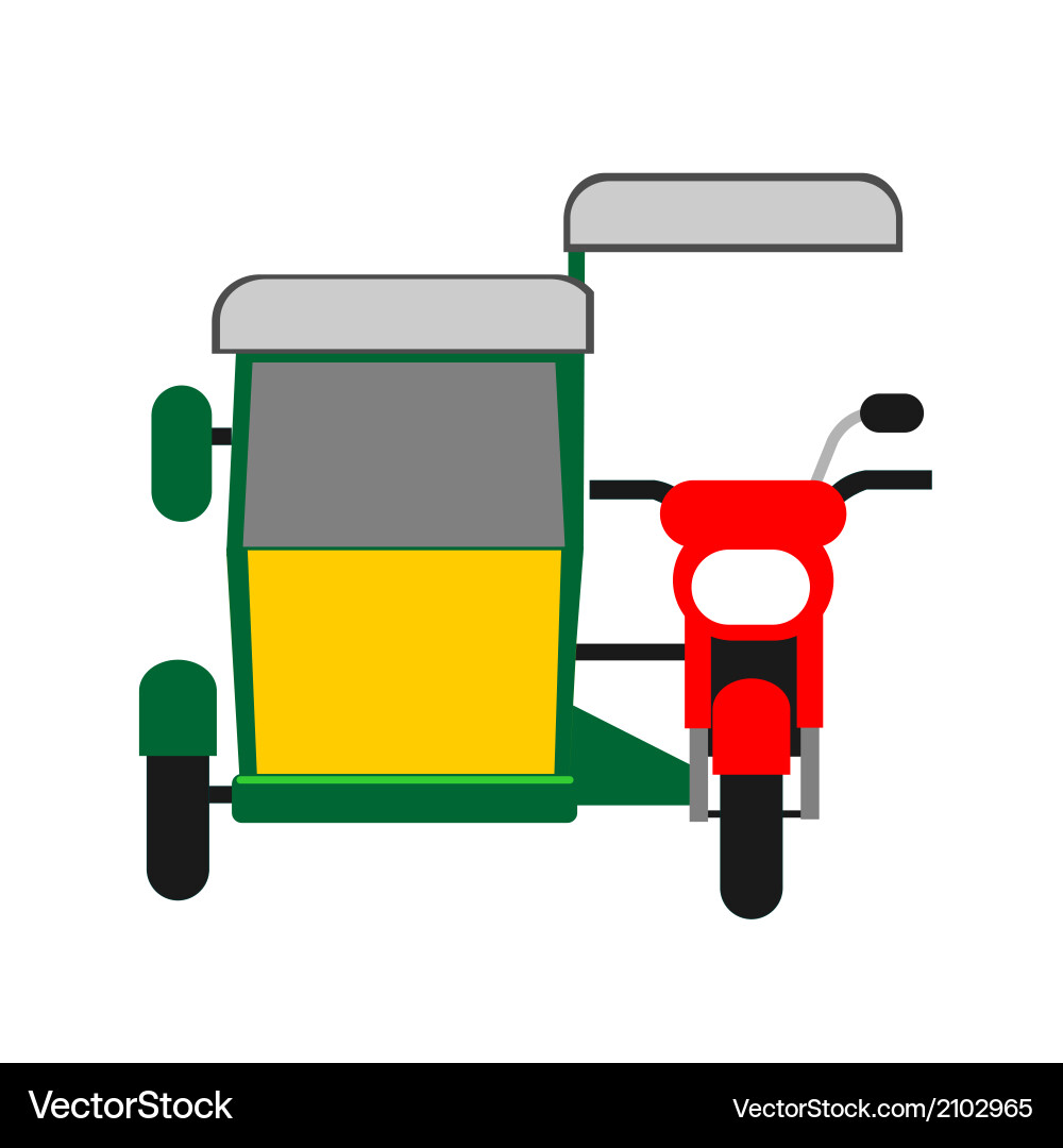 Philippine Motorized Tricycle Royalty Free Vector Image