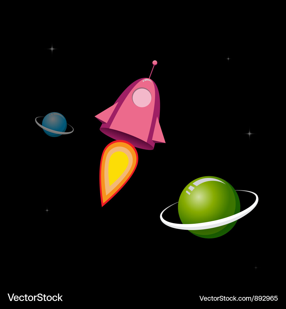 Spaceship Royalty Free Vector Image - VectorStock