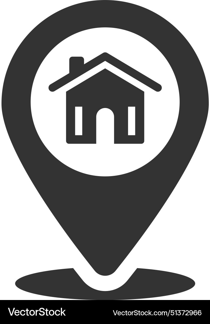 Home location icon Royalty Free Vector Image - VectorStock