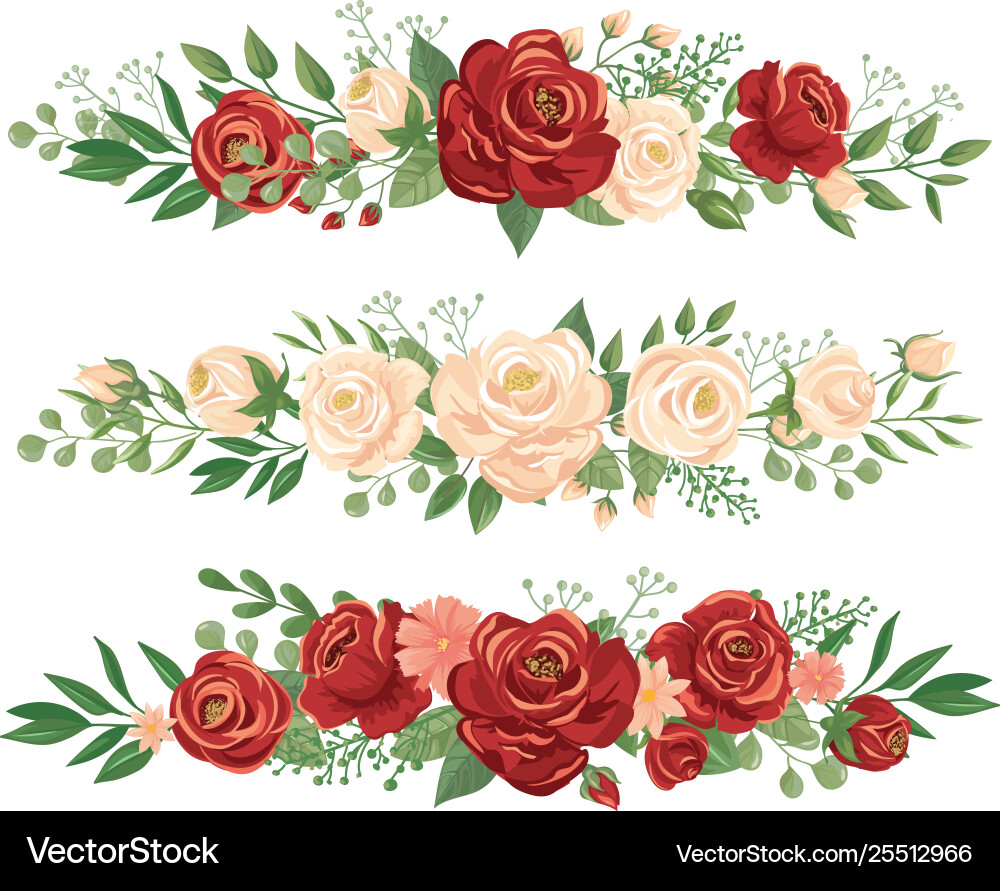 Rustic Flower Border Clip Art