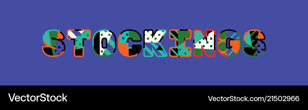 Stockings concept word art Royalty Free Vector Image