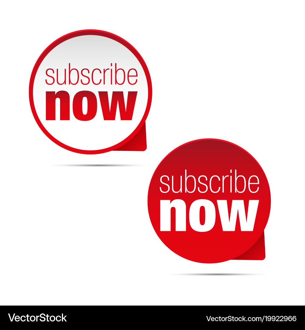 Subscribe now button sign Royalty Free Vector Image