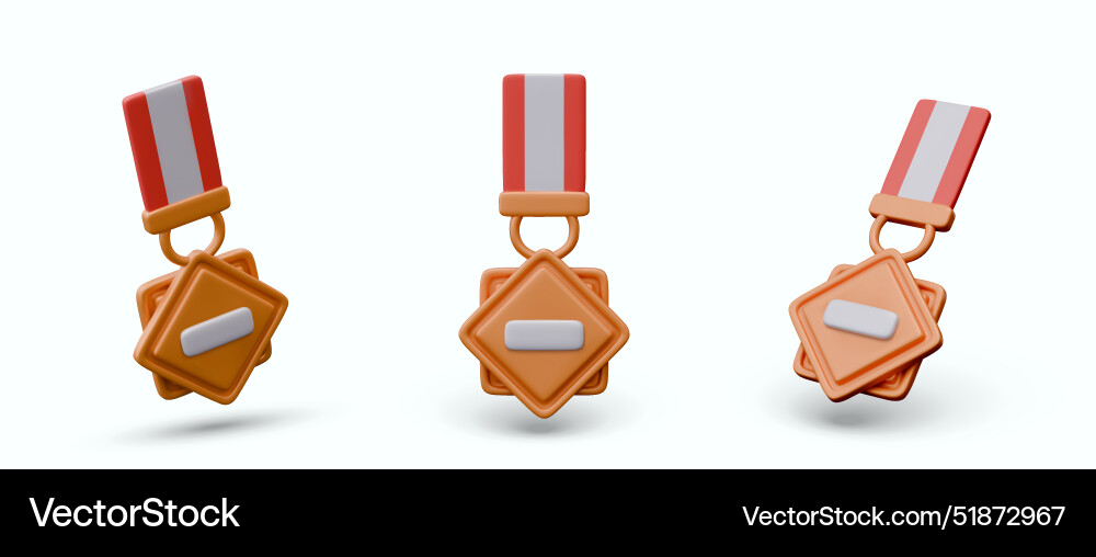 Realistic order in different positions Royalty Free Vector