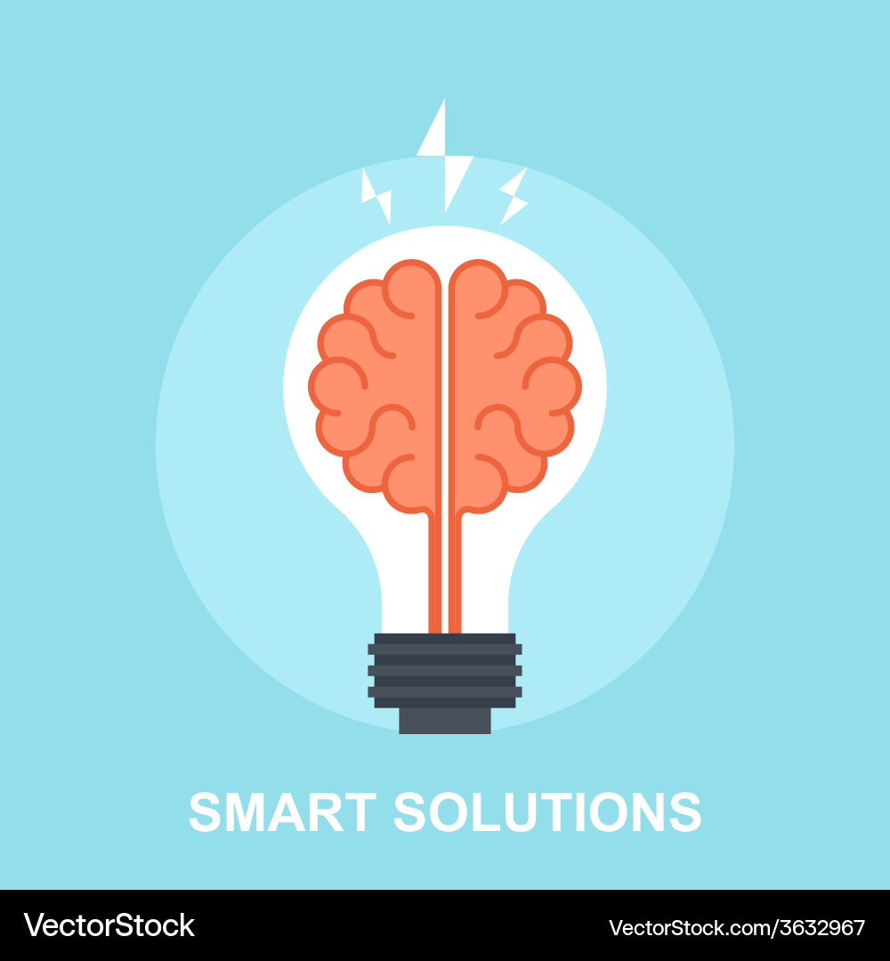 Smart solutions Royalty Free Vector Image - VectorStock