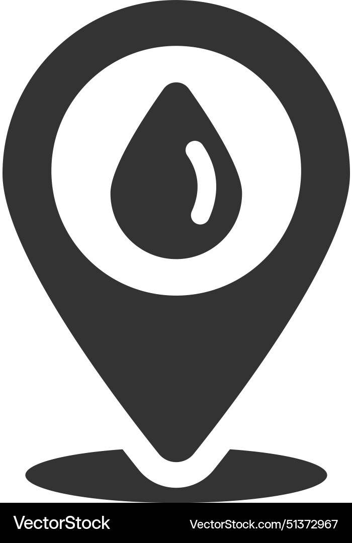 Water location icon Royalty Free Vector Image - VectorStock