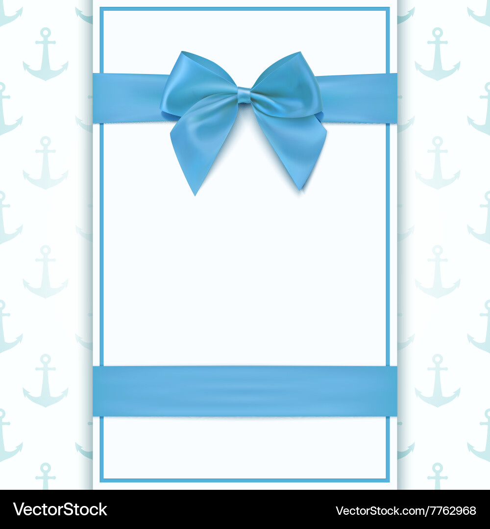 Blank greeting card template Royalty Free Vector Image