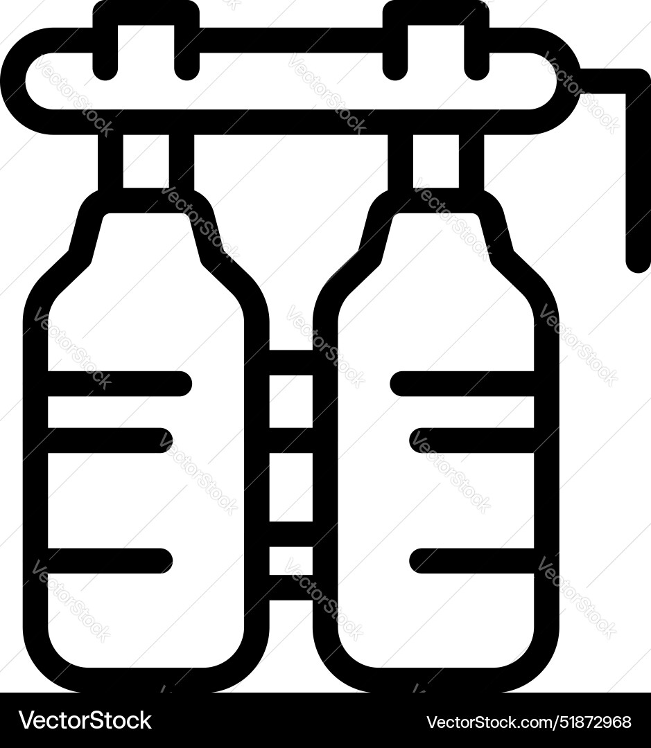 Oxygen tank icon showing scuba diving equipment Vector Image