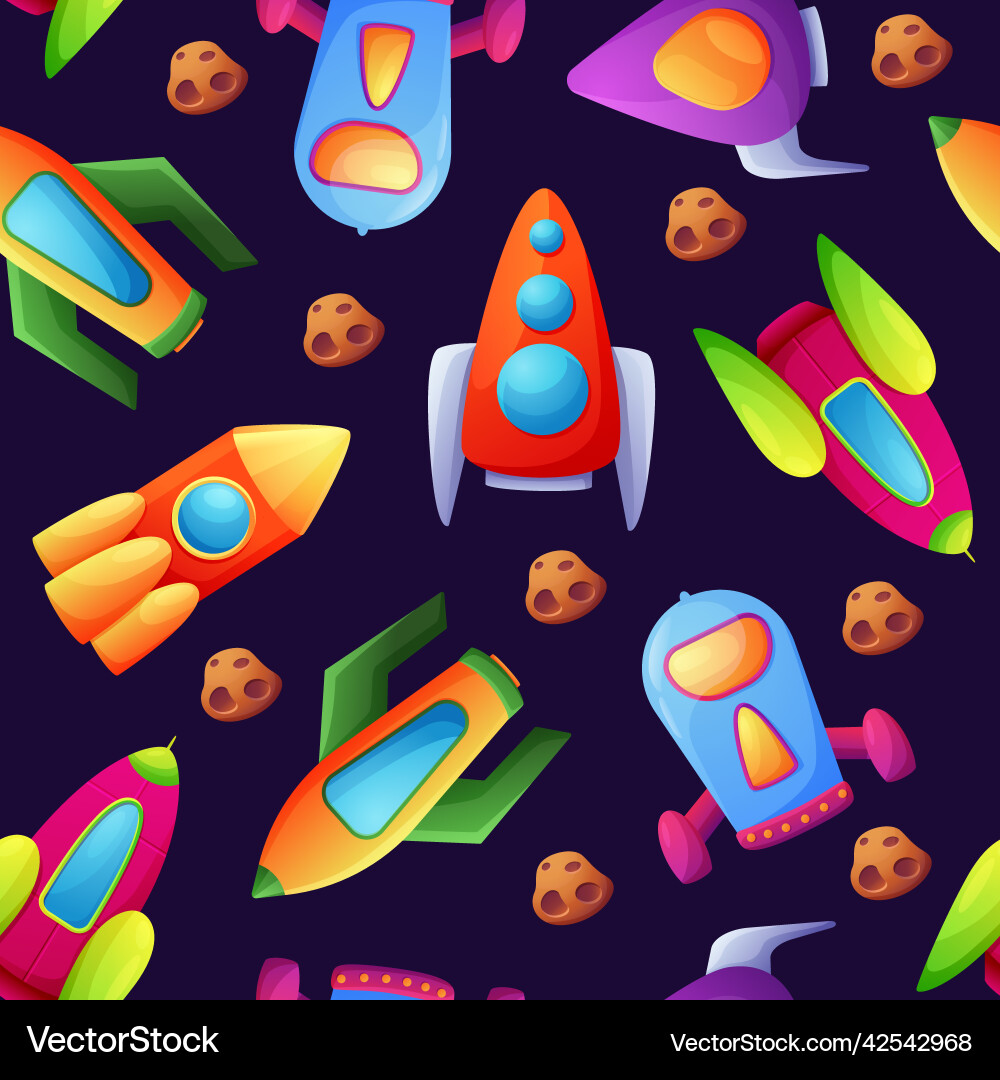 Space pattern galaxy seamless background Vector Image