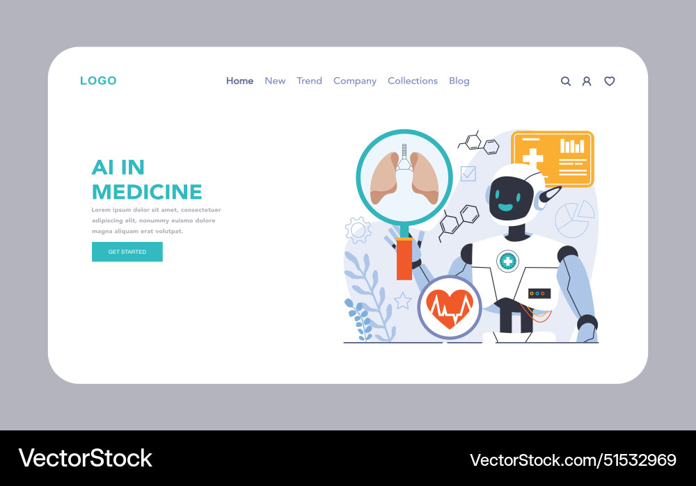 Ai integration artificial intelligence and human Vector Image