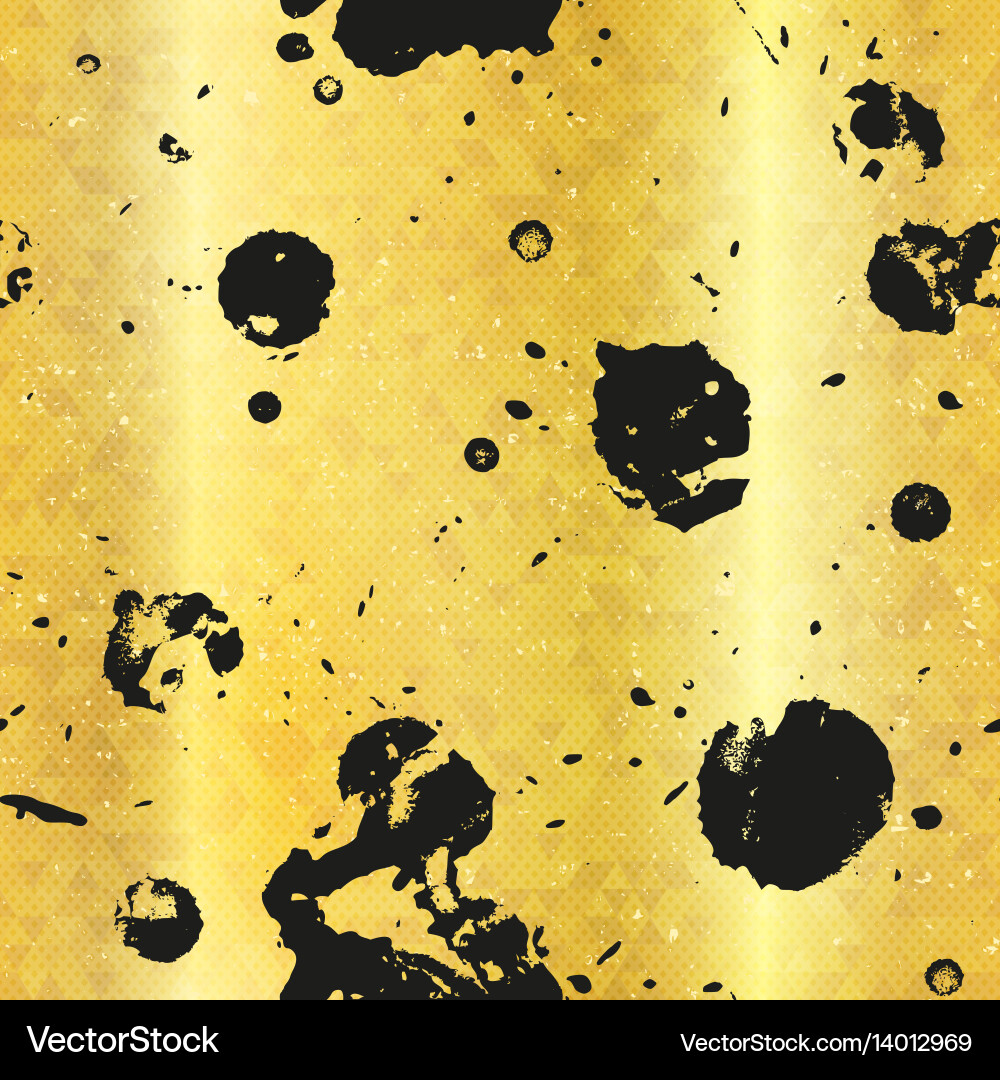 Gold Splatter Texture Royalty Free Vector Image