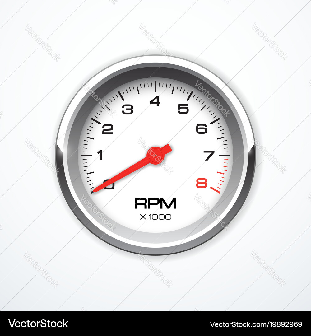 Tachometer isolated Royalty Free Vector Image - VectorStock