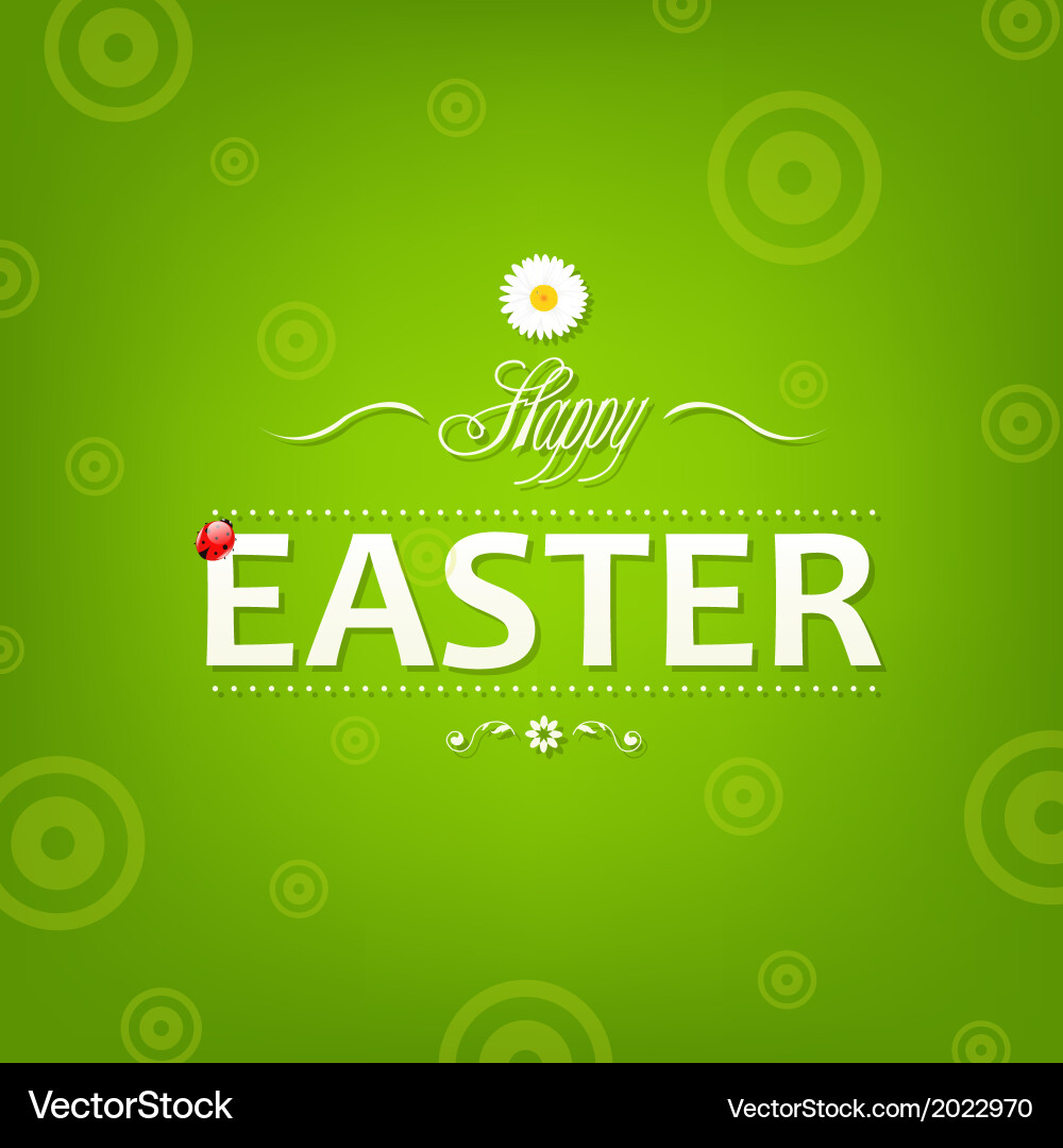 Elegant Easter Banner Royalty Free Vector Image