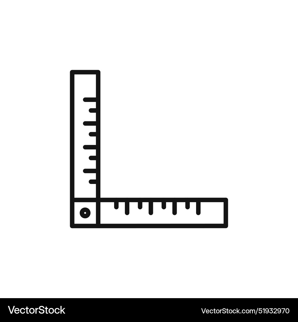 Measurement ruler combined icon for design Vector Image