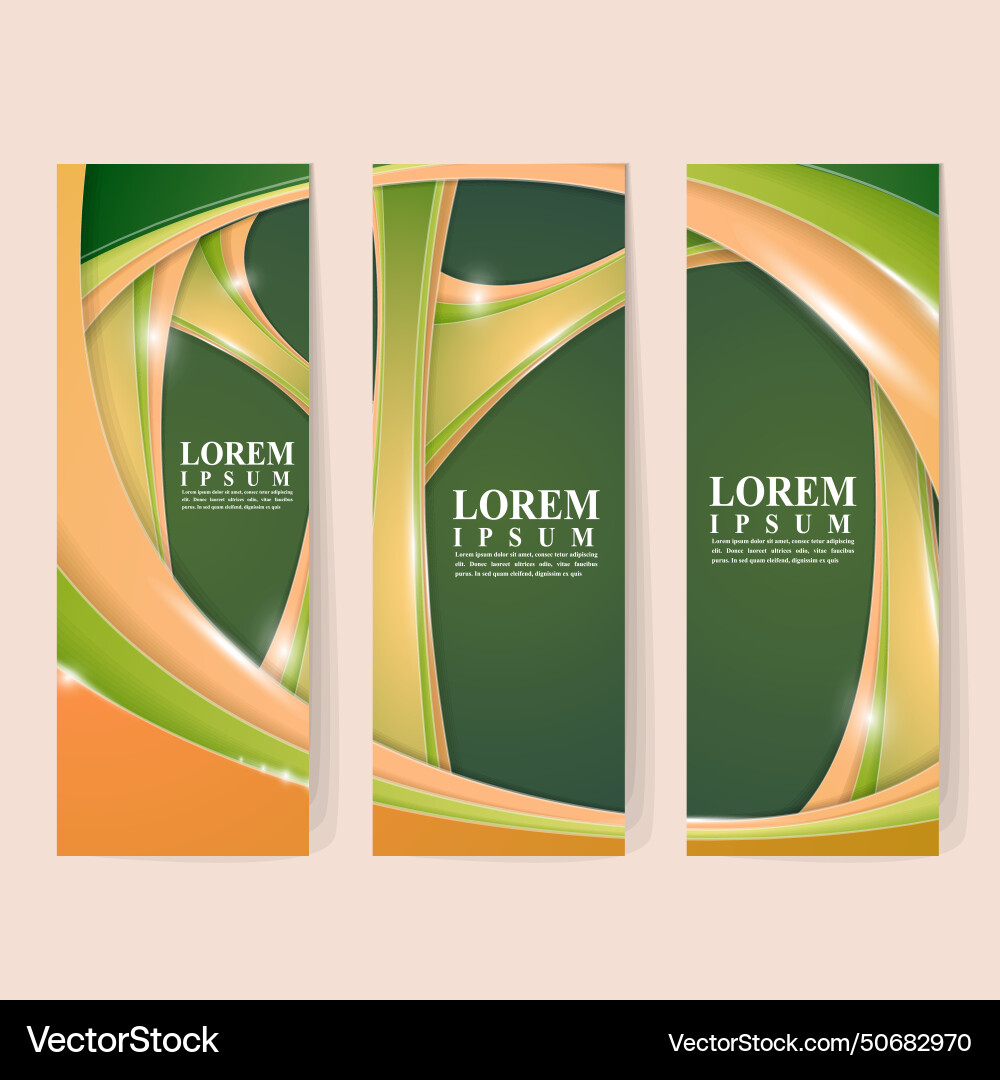 Modern banner template design Royalty Free Vector Image