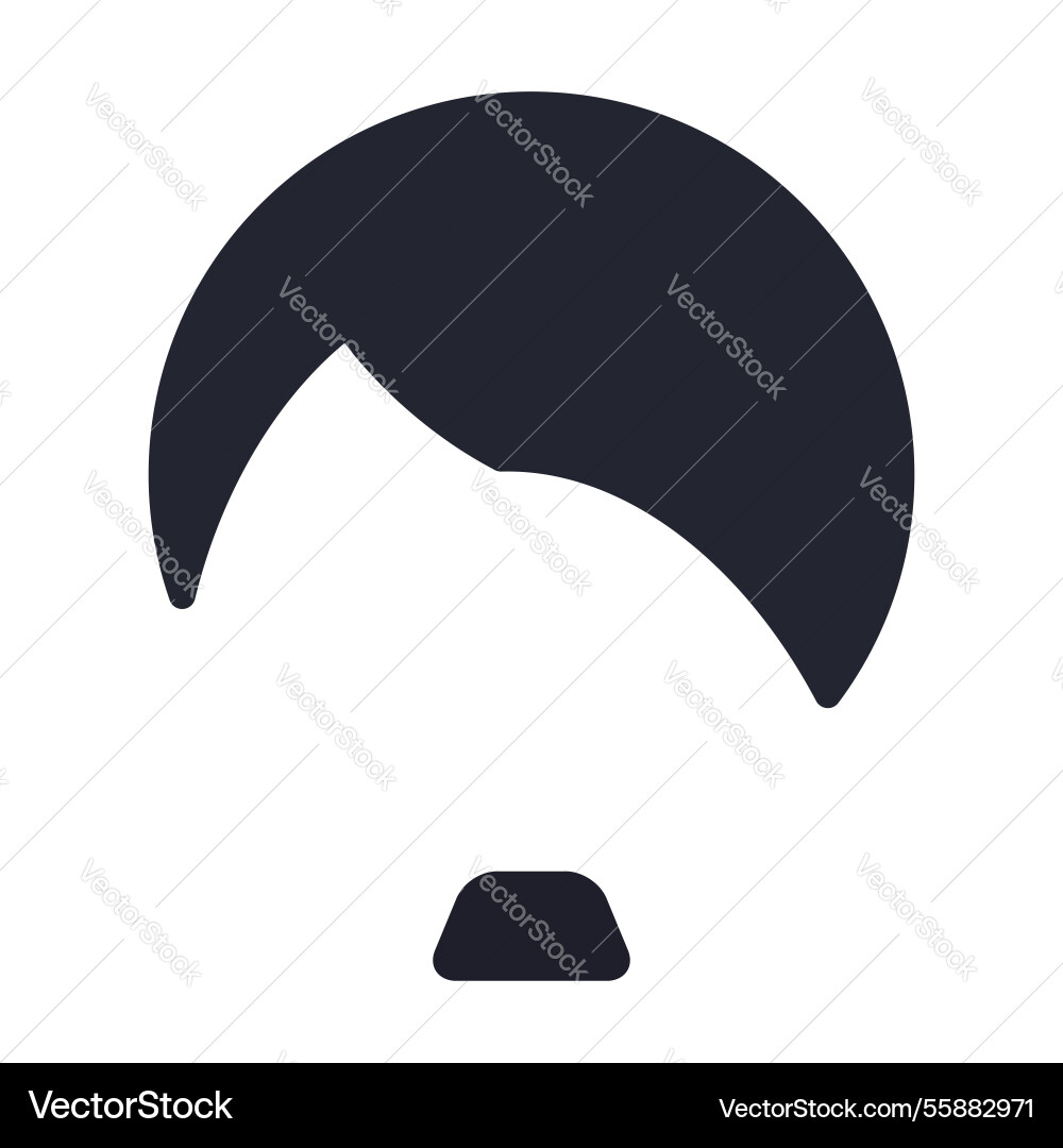 Adolf hitler hairstyle and moustache flat Vector Image