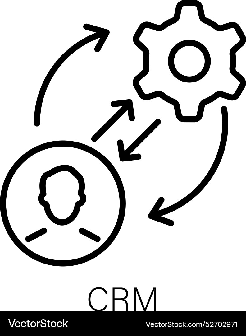 Crm Royalty Free Vector Image - VectorStock