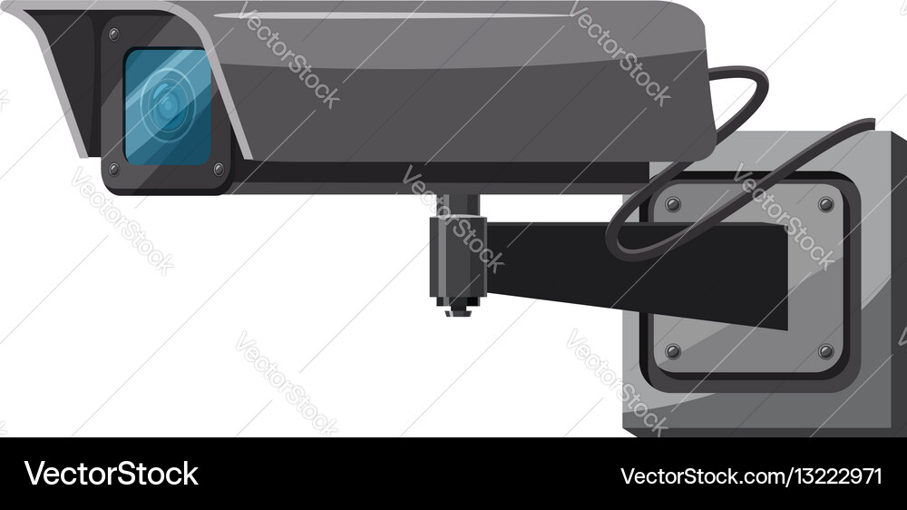 Security camera icon cartoon style Royalty Free Vector Image