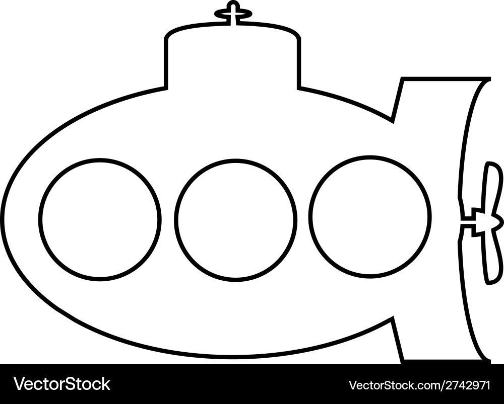 Submarine Royalty Free Vector Image - VectorStock