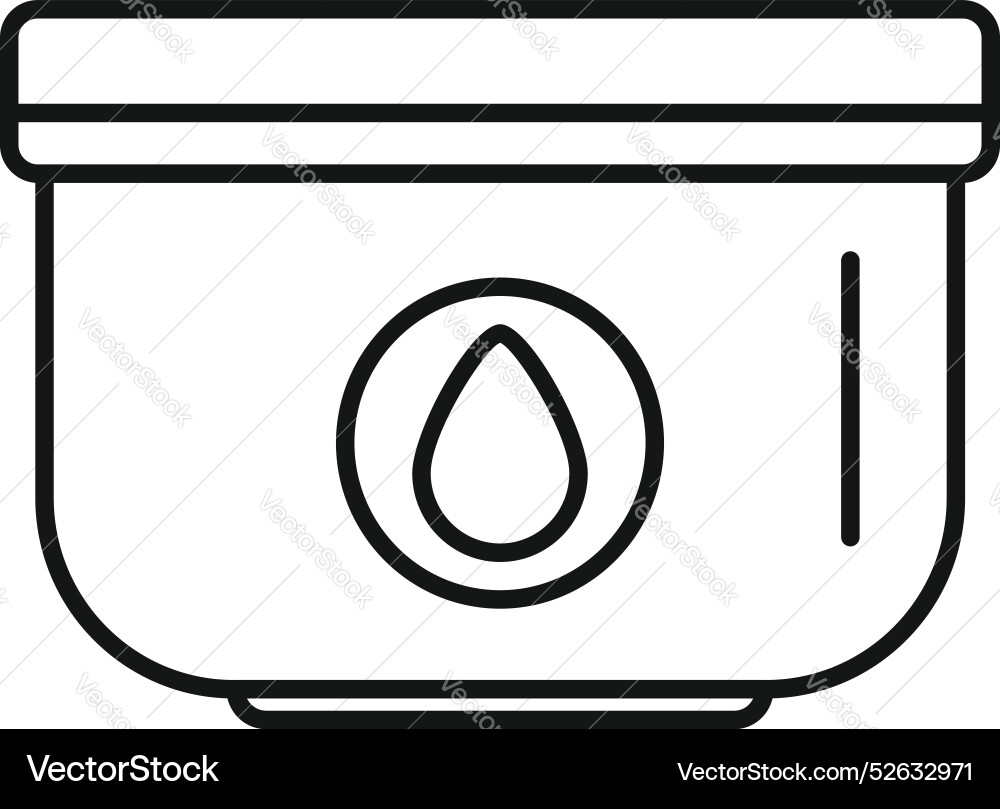 Water tank outline icon representing storage Vector Image