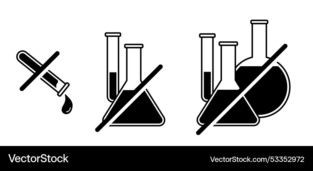 Chemistry chemical flask formula or laboratory Vector Image