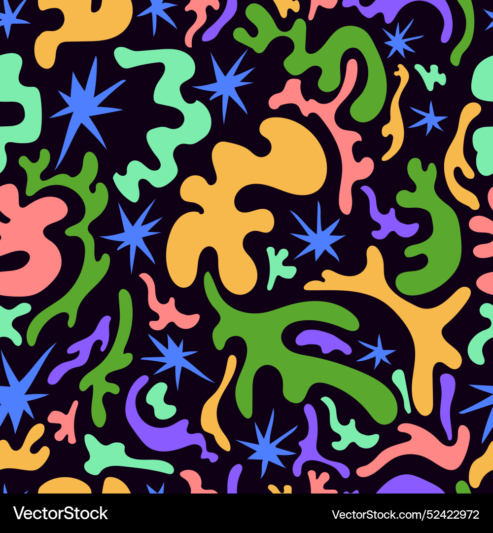 Dynamic cut-out shapes abstract colorful funny Vector Image