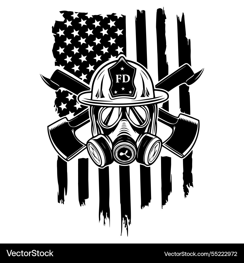 Firefighter Dad SVG - Patriotic Royalty Free Vector Image