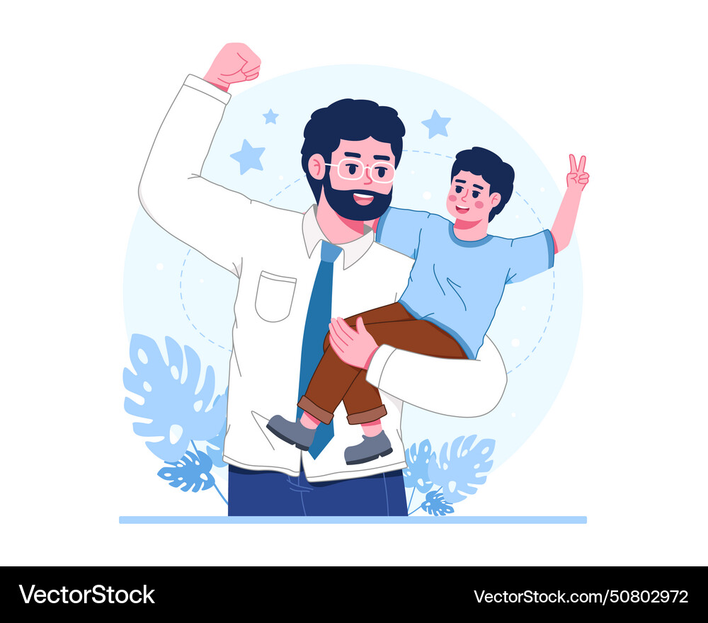 Happy fathers day Royalty Free Vector Image - VectorStock