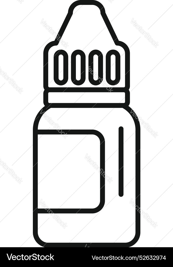 Eye drop bottle icon representing vision care Vector Image