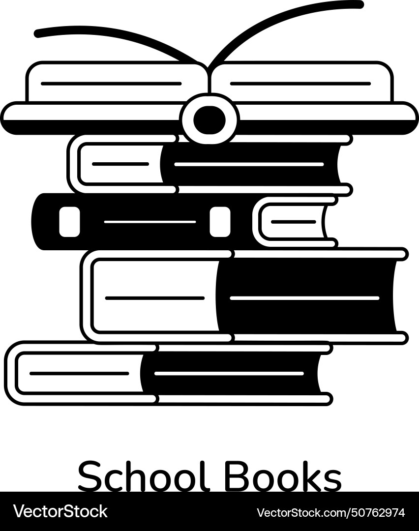School books Royalty Free Vector Image - VectorStock