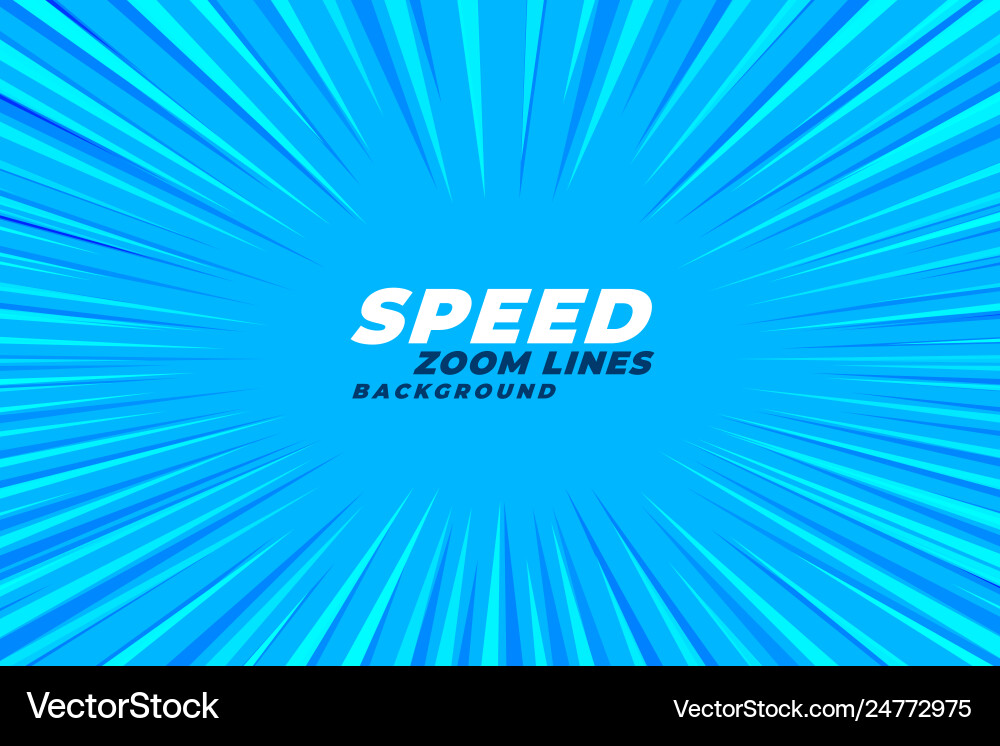 Abstract comic zoom speed lines background Vector Image