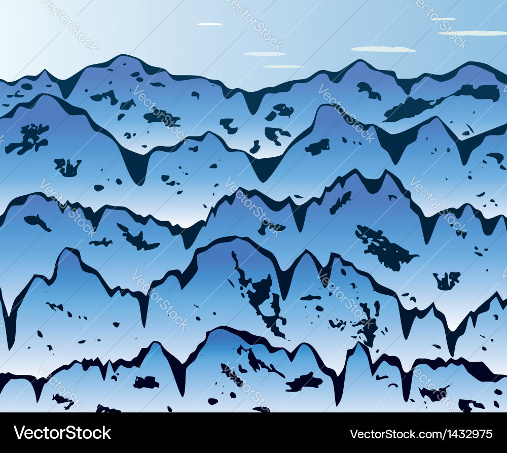 Mountains Royalty Free Vector Image - VectorStock