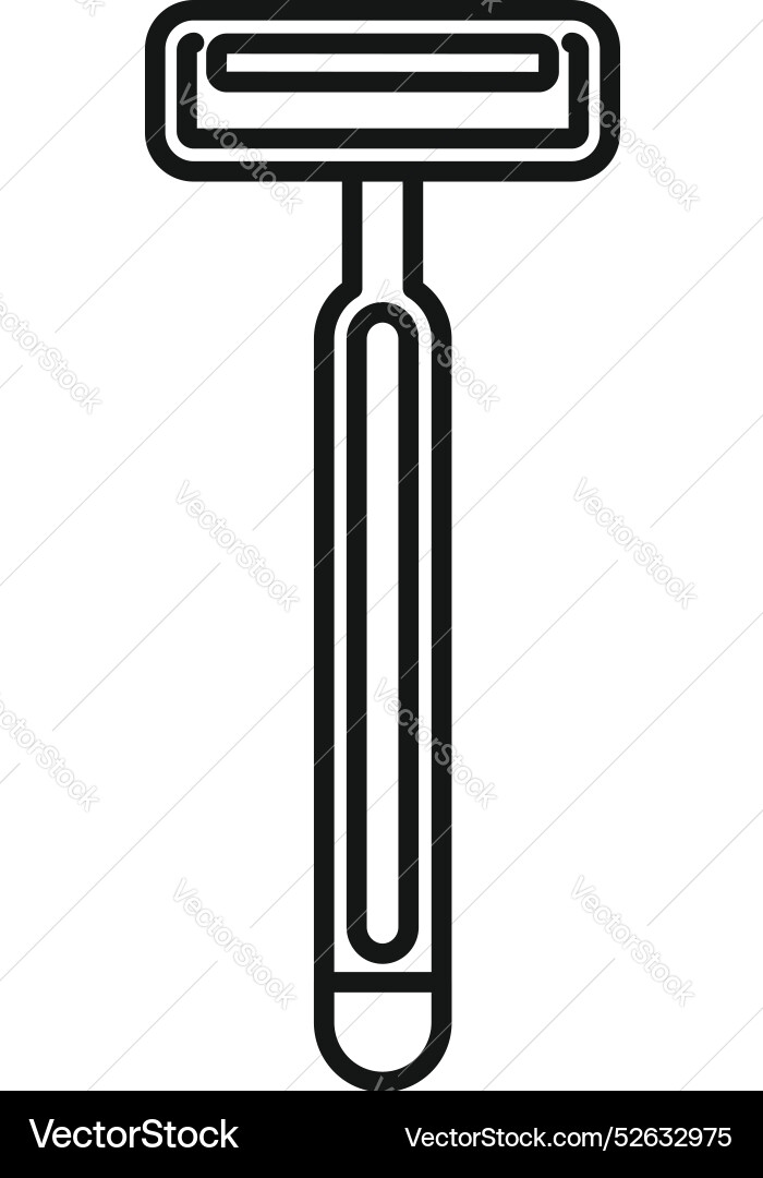 Razor blade icon showing shaving equipment Vector Image