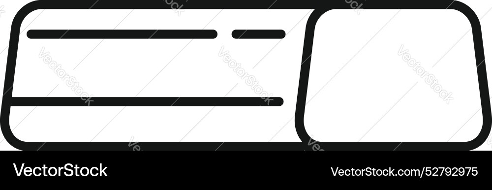 Rubber eraser icon representing correcting Vector Image