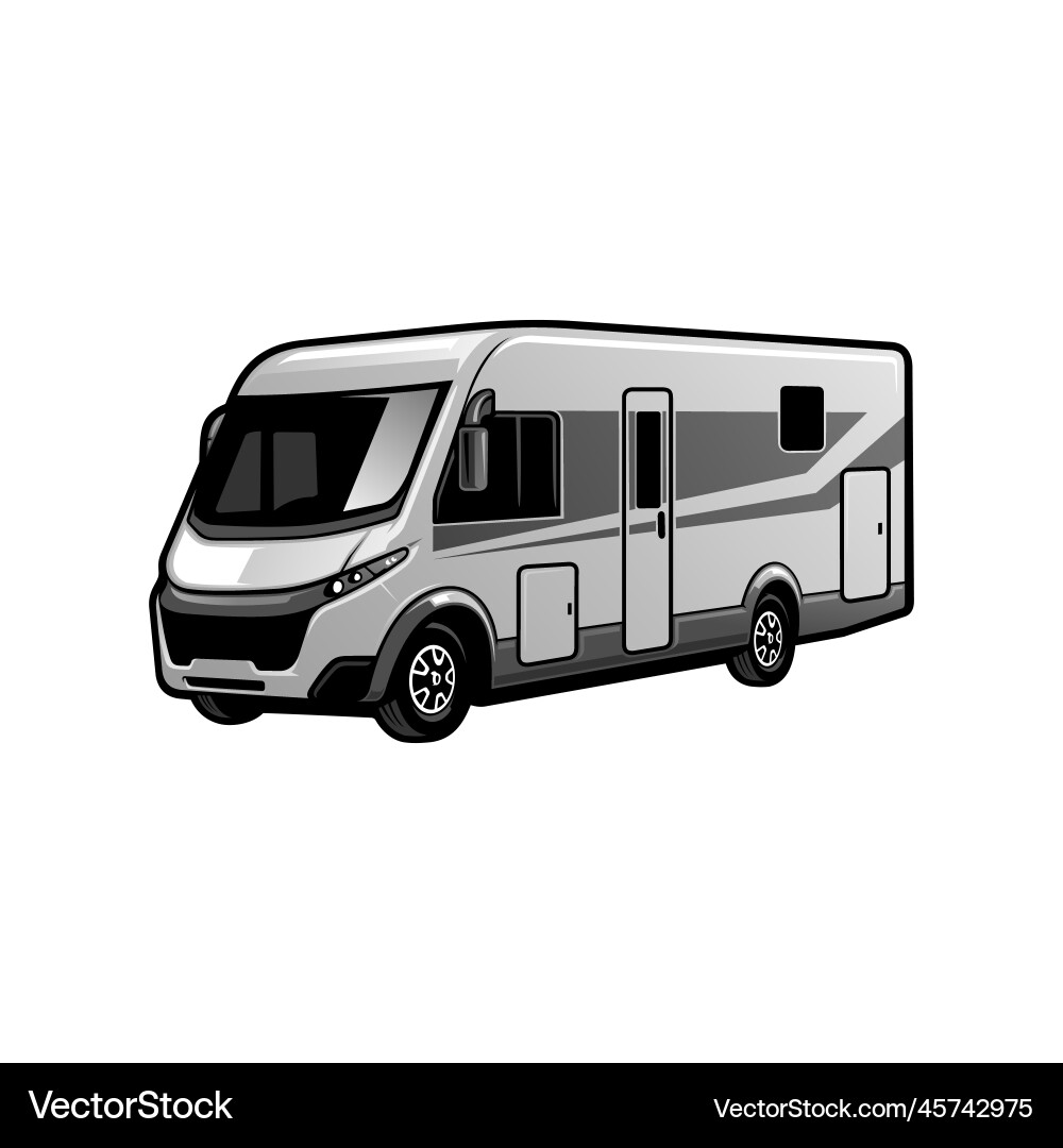 Rv motor home logo Royalty Free Vector Image - VectorStock