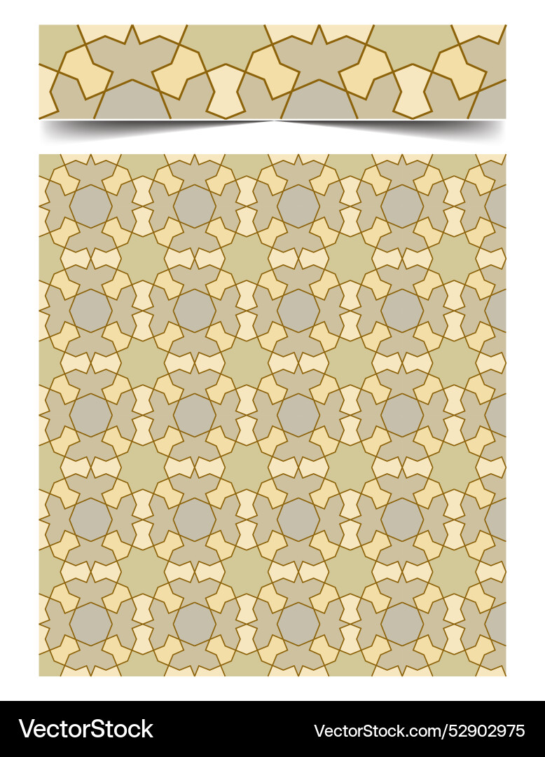 Seamless moroccan pattern background with flowers Vector Image