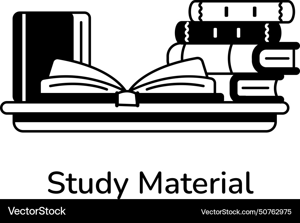 Study material Royalty Free Vector Image - VectorStock