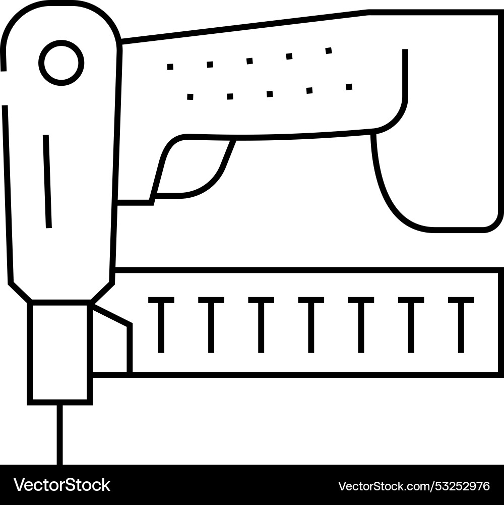 Neiler tool line icon black Royalty Free Vector Image