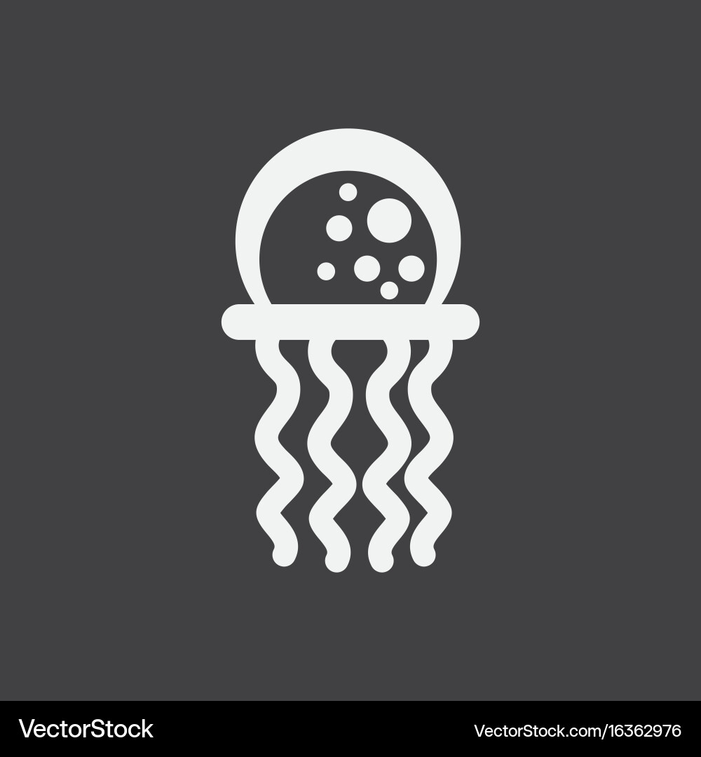 Stylized Jellyfish Icon Royalty Free Vector Image