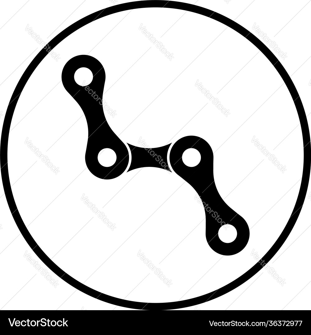 Bike chain icon Royalty Free Vector Image - VectorStock