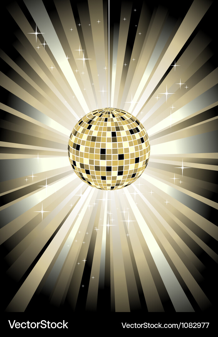 Disco sphere Royalty Free Vector Image - VectorStock