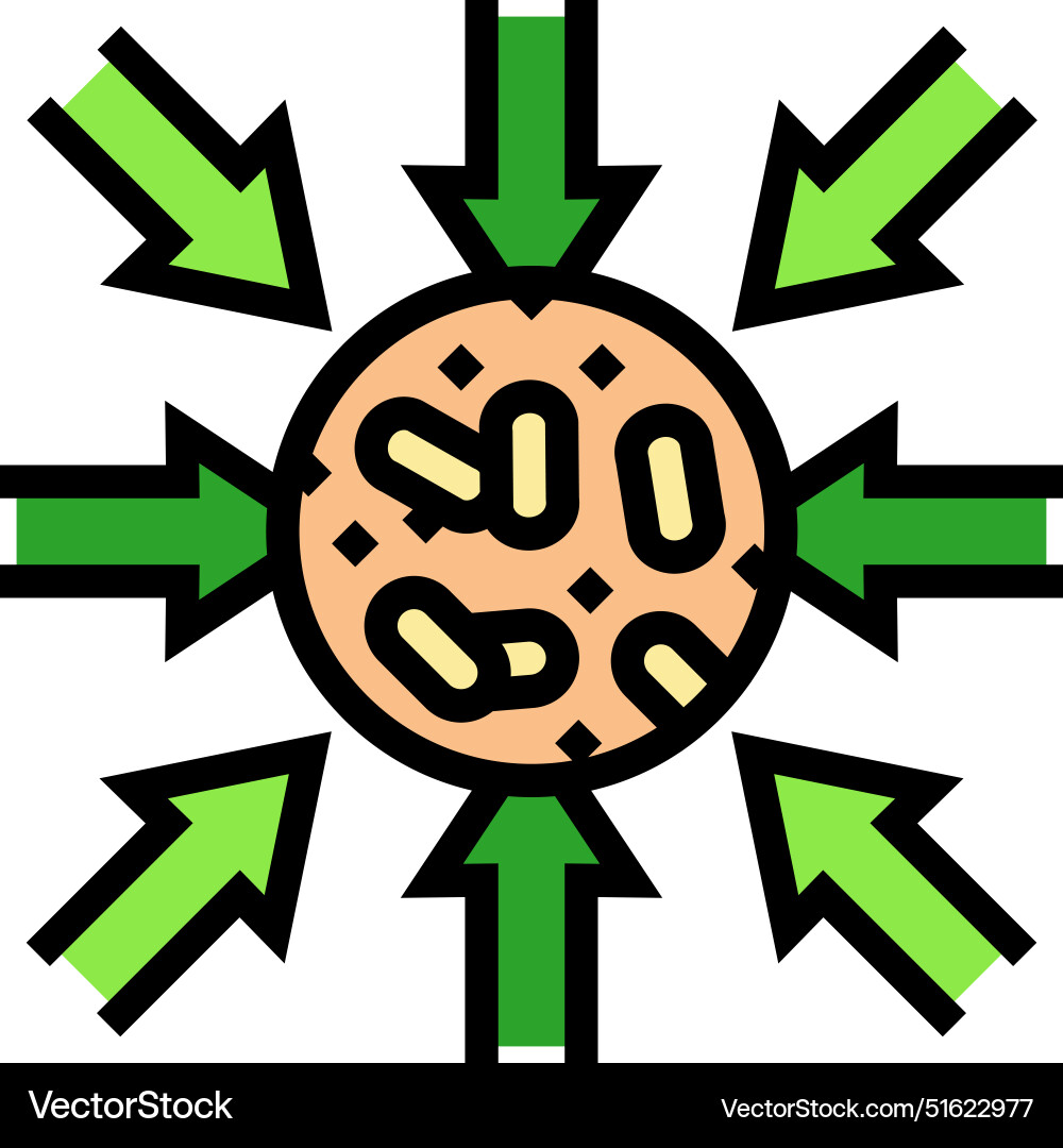 Import wood pellets color icon Royalty Free Vector Image