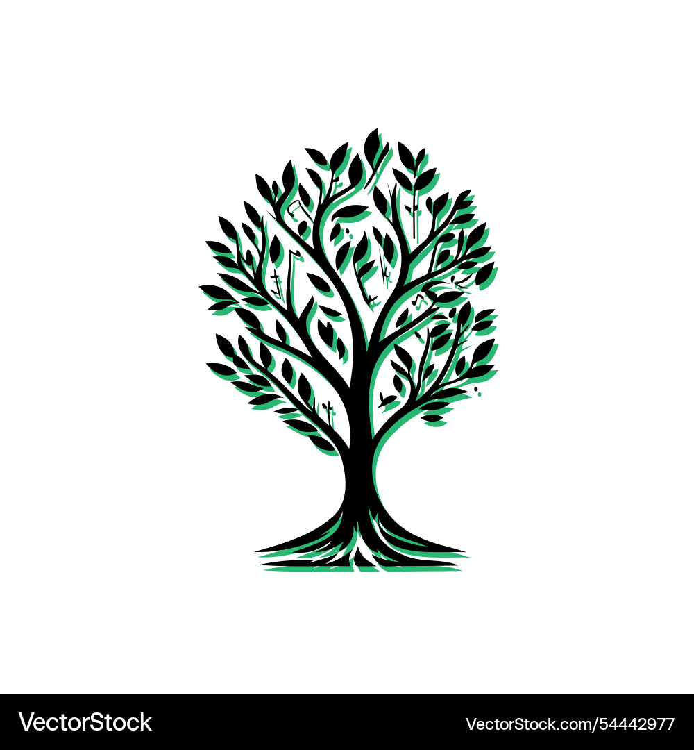 Tree of keys concept opportunity growth Royalty Free Vector