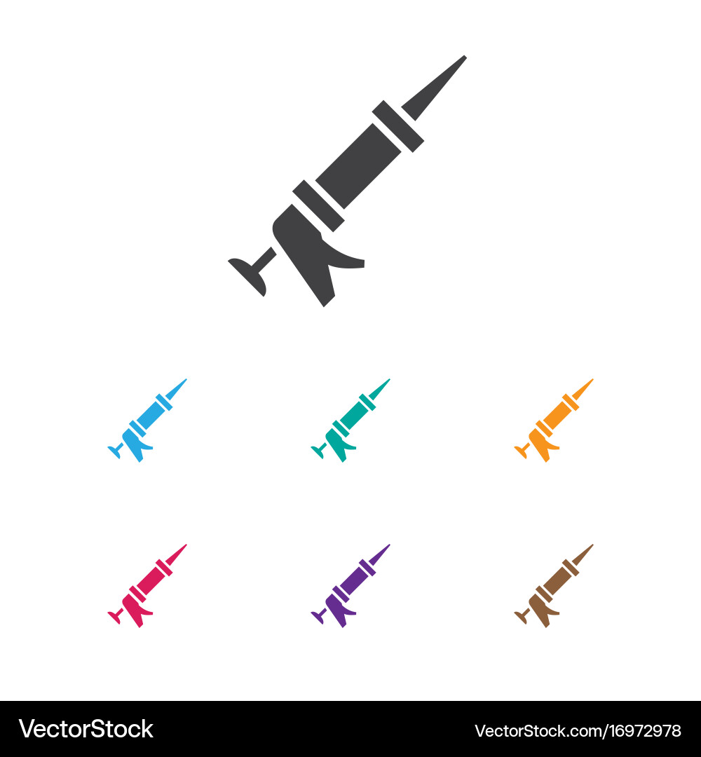 Apparatus symbol on glue Royalty Free Vector Image