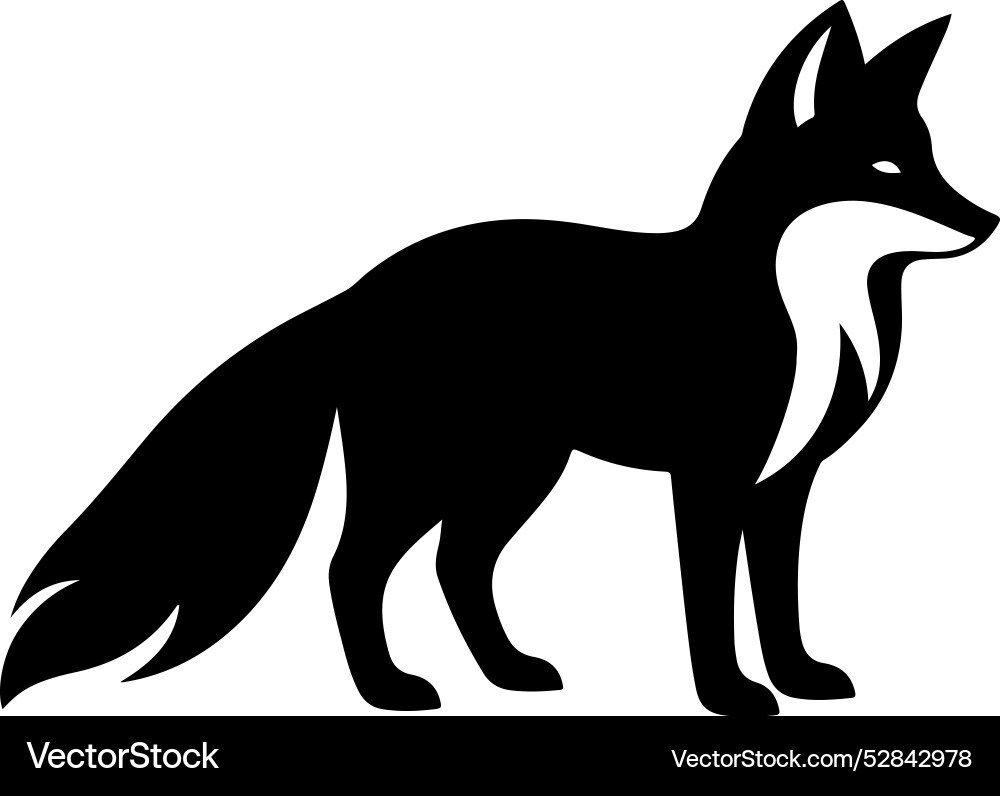 Fox art icon Royalty Free Vector Image - VectorStock