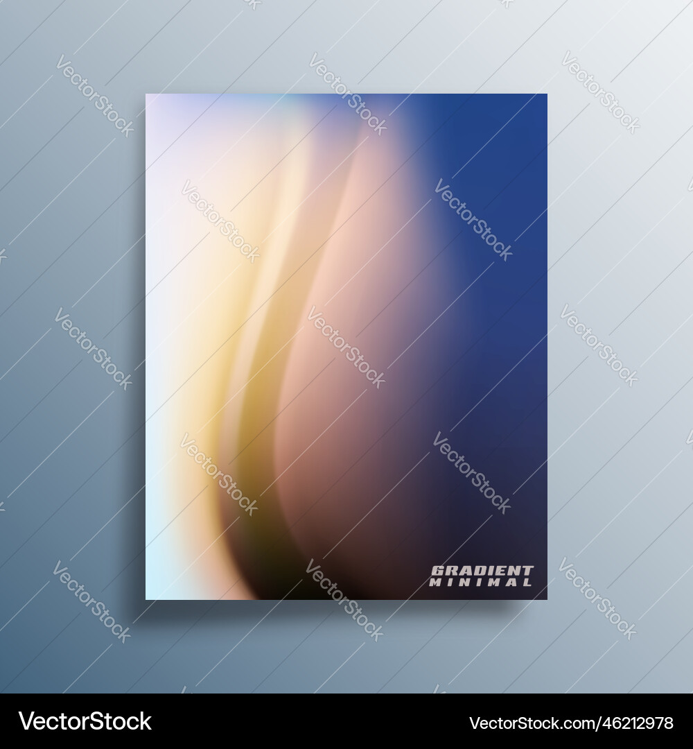 Gradient minimal design for flyers posters Vector Image